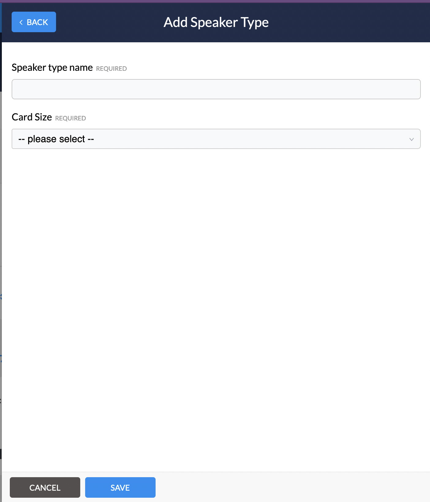 Speaker Types – Eventogy Help Centre